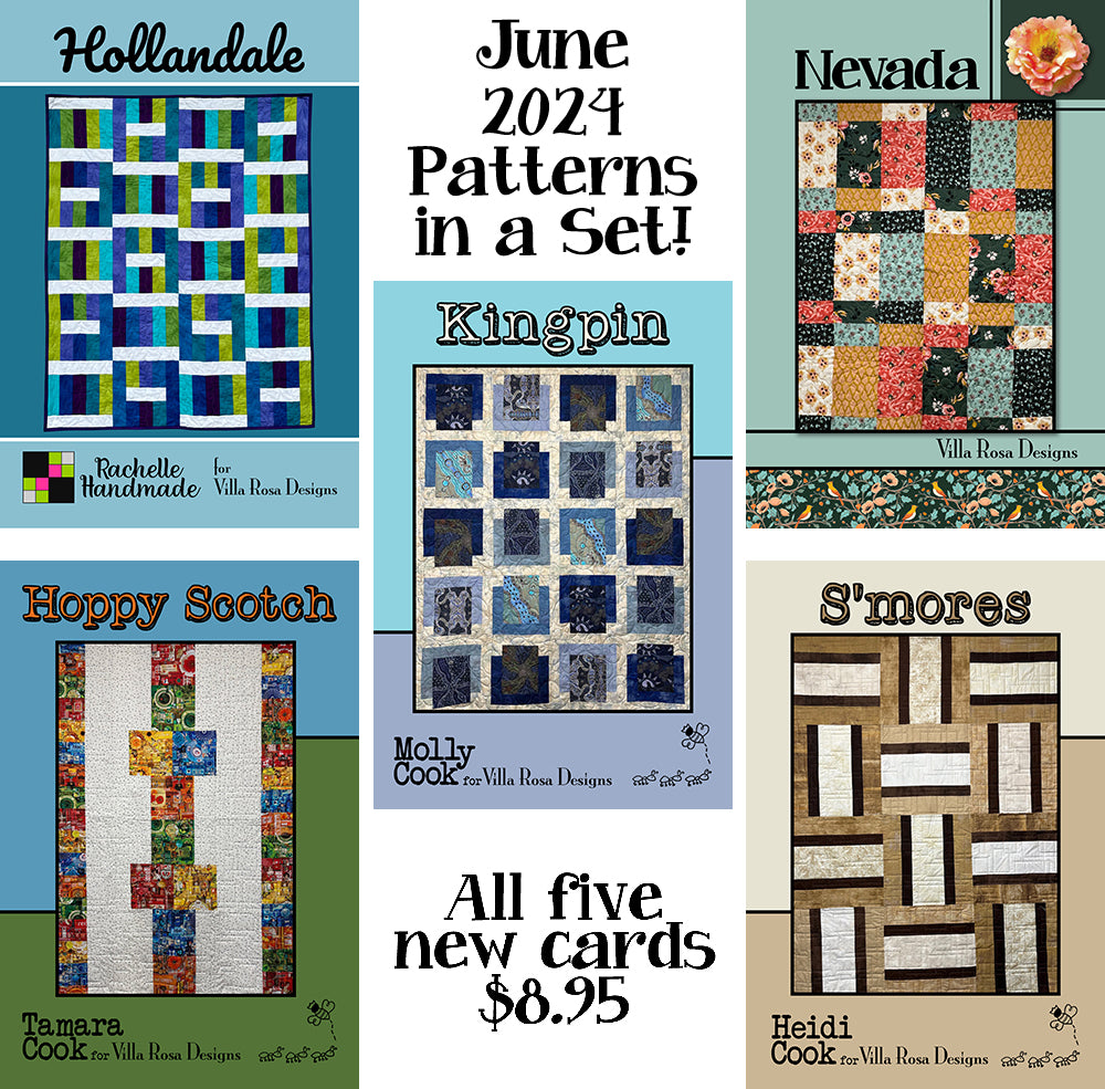 Jun 2024 SET of 5 CARDS – Villa Rosa Designs