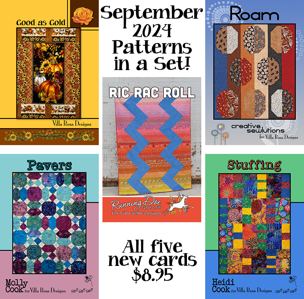 Sep 2024 SET of 5 CARDS – Villa Rosa Designs