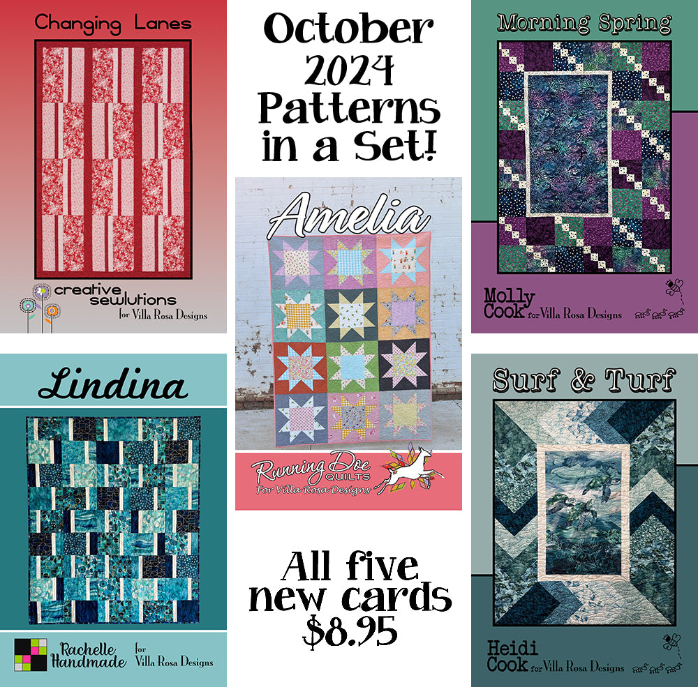 Oct 2024 SET of 5 CARDS – Villa Rosa Designs