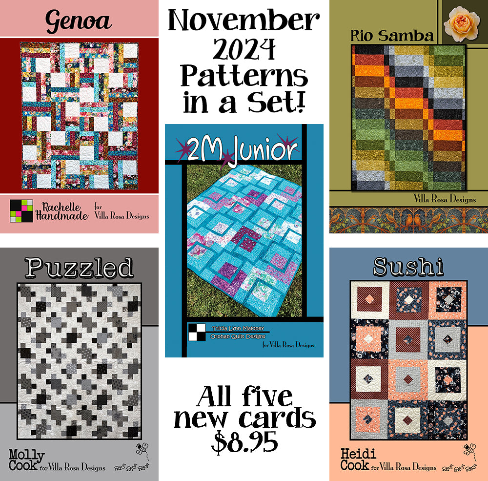 Nov 2024 SET of 5 CARDS – Villa Rosa Designs