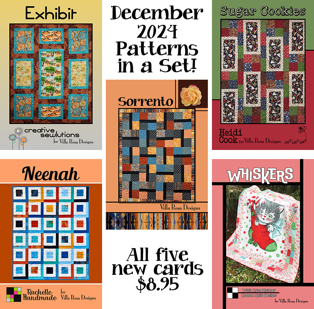 Dec 2024 SET of 5 CARDS – Villa Rosa Designs