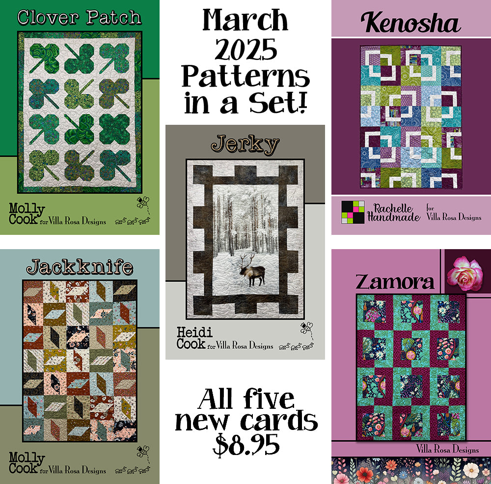 Mar 2025 SET of 5 CARDS – Villa Rosa Designs