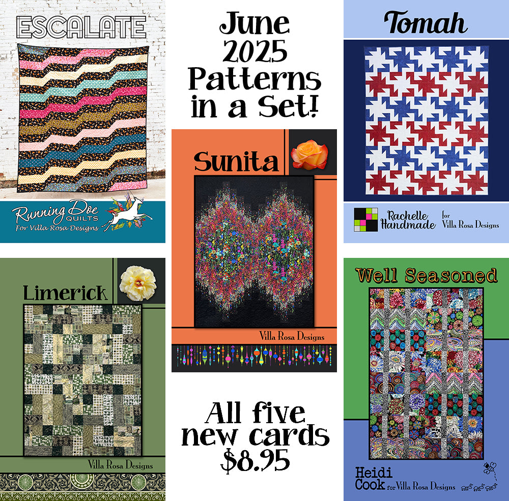 Jun 2025 SET of 5 CARDS – Villa Rosa Designs