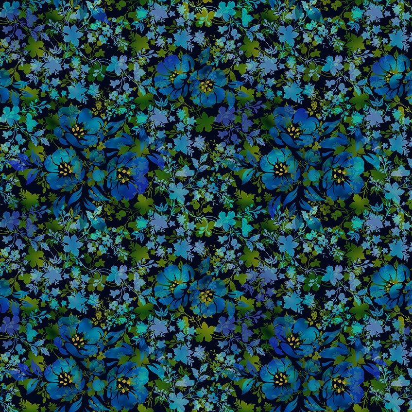 I DREAM IN COLOR Mystic blue 6-IDC-2- one yards – Villa Rosa Designs
