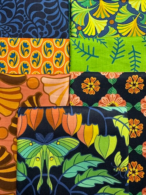 FLOWER DANCE Luna 7 fat quarters – Villa Rosa Designs
