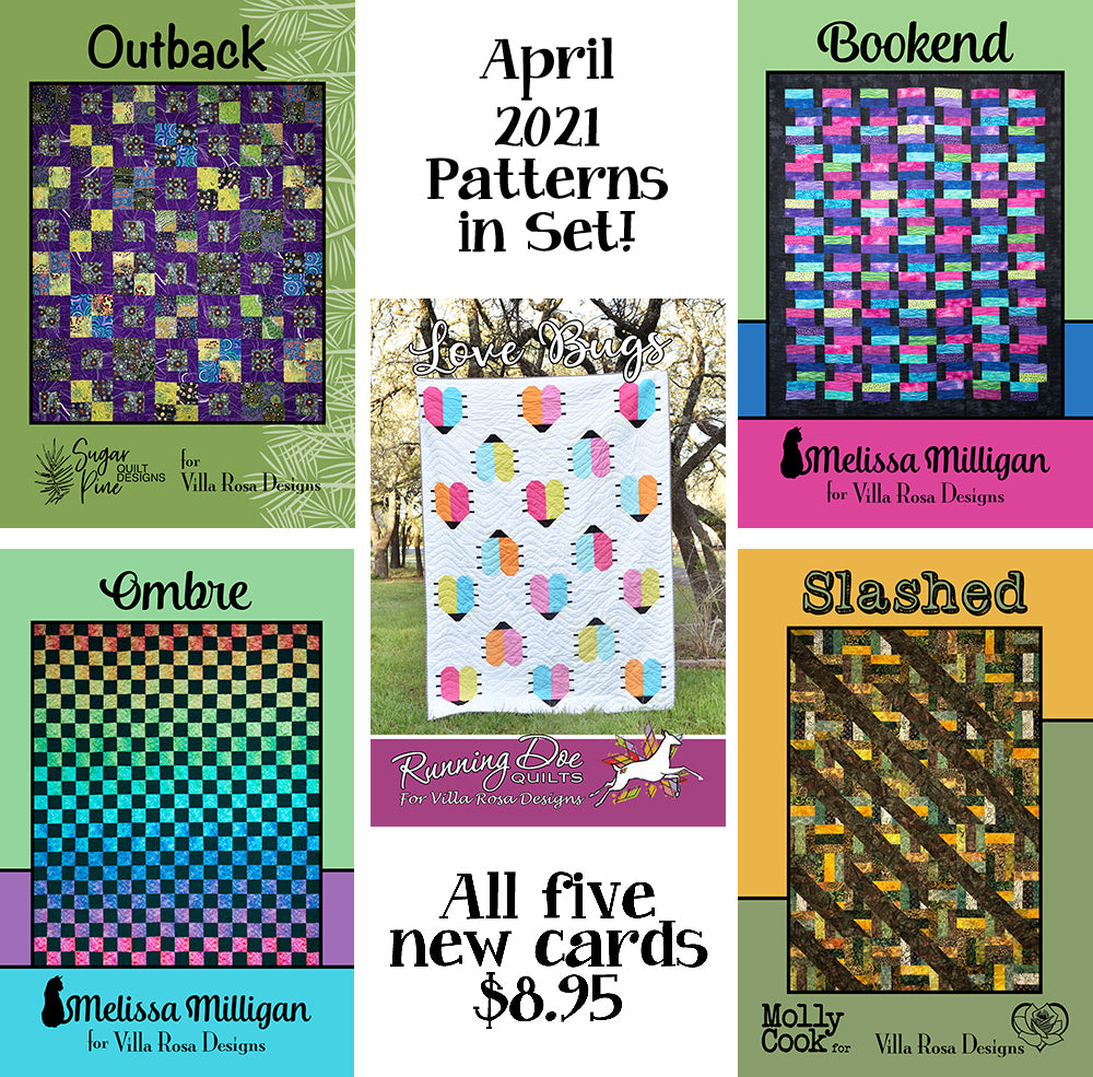 Apr 2021 SET of 5 CARDS – Villa Rosa Designs