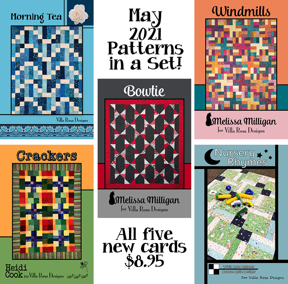 May 2021 SET of 5 CARDS – Villa Rosa Designs