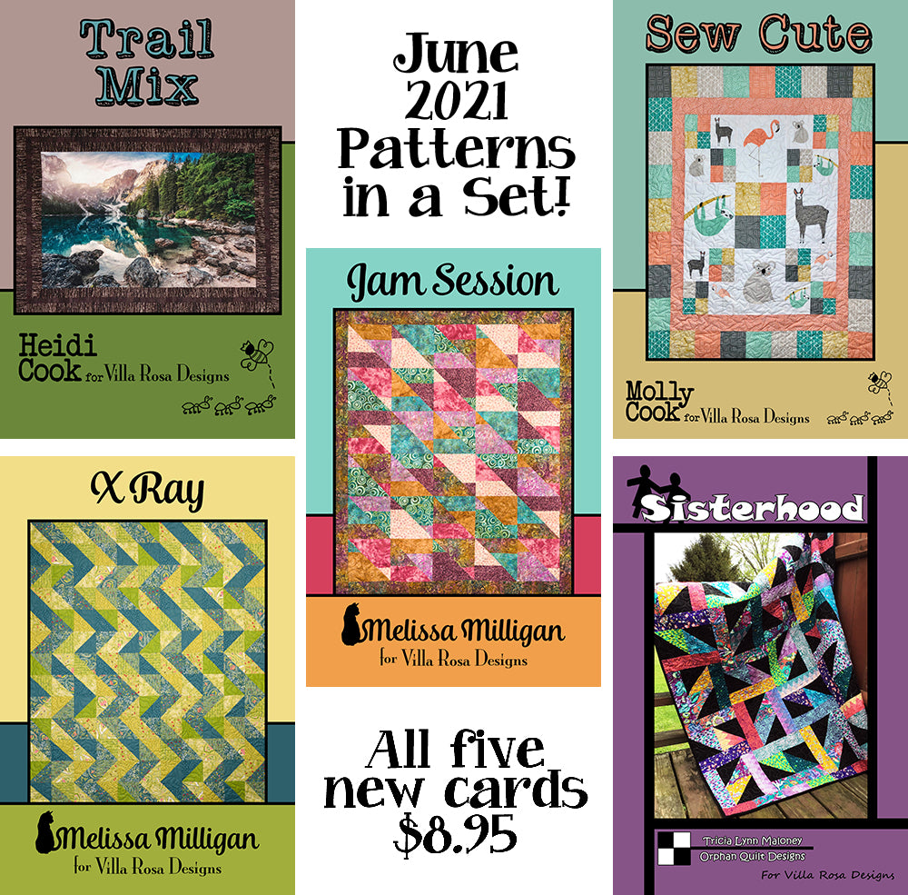 Jun 2021 SET of 5 CARDS – Villa Rosa Designs