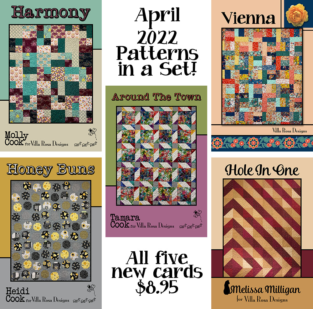 Apr 2022 SET of 5 CARDS – Villa Rosa Designs
