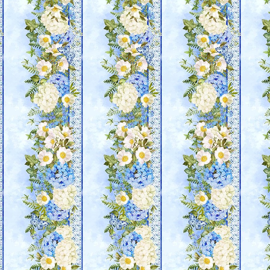 PERIWINKLE SPRING Border periwinkle – Villa Rosa Designs